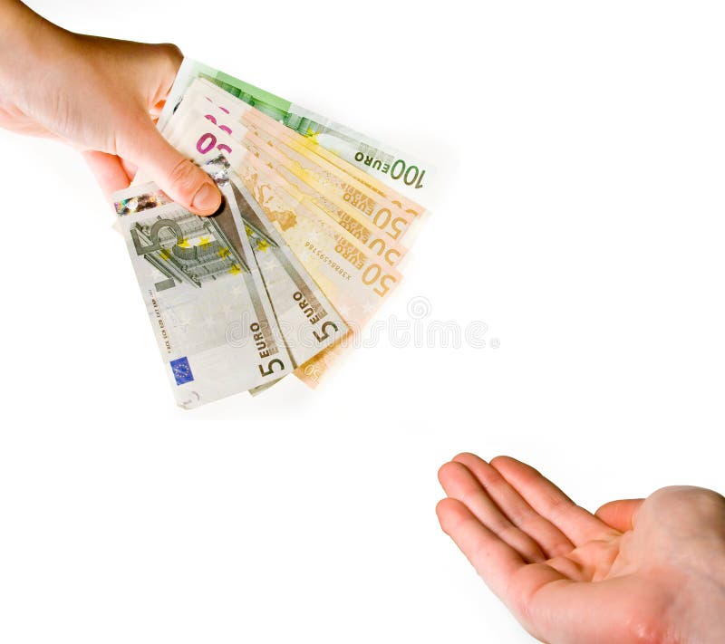 Handing Over Euro Banknotes Picture. Image: 7790018