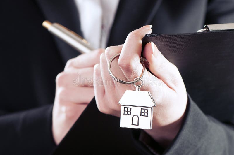 Handing over house keys stock image. Image of agent, accepted - 69945159