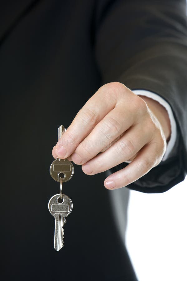 Handing over the key stock image. Image of purchase, living - 10174983