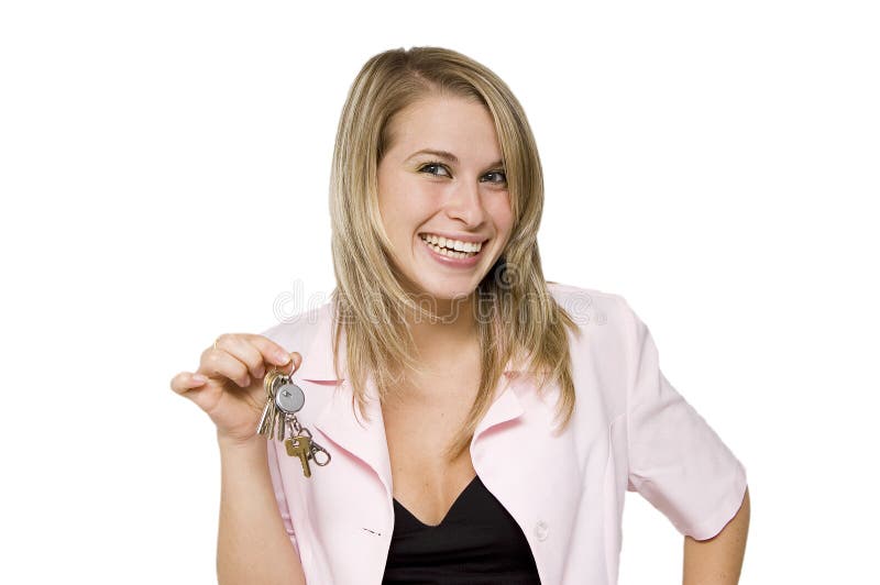 Handing over the keys stock photo. Image of keys, investment - 1354308