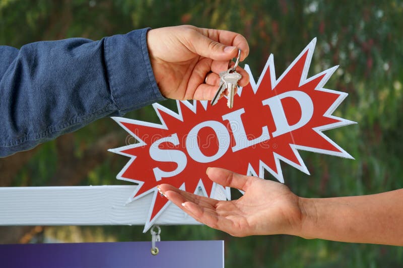Handing Over the Keys stock image. Image of agent, borrow - 4072965