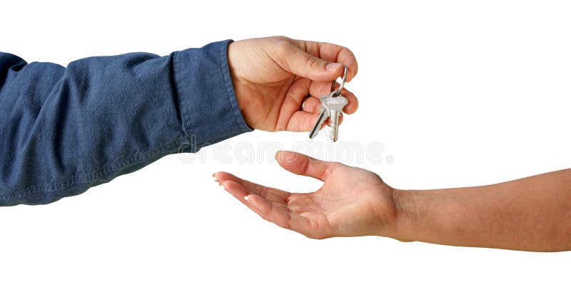 Handing Over the Keys stock photo. Image of beginning - 4072982