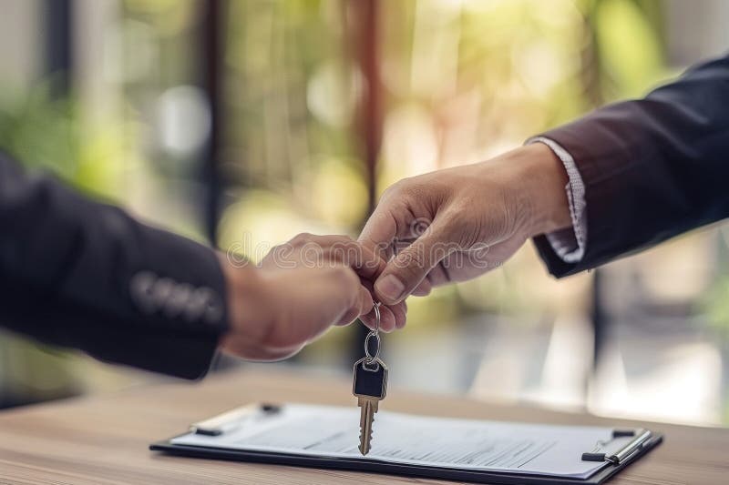 Handing Over Keys stock illustration. Illustration of keys - 332931137