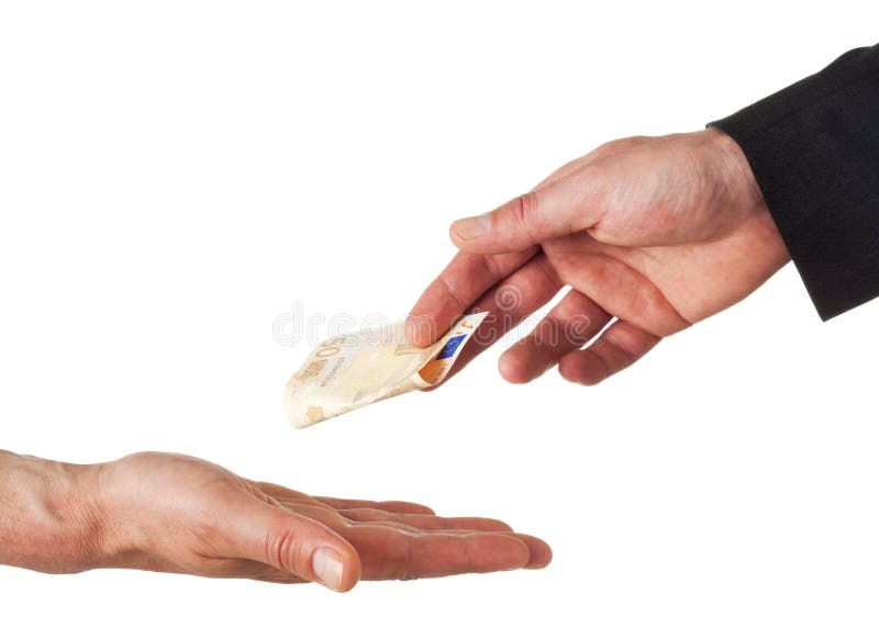 Handing over the money stock photo. Image of bribe, businessman - 19537320