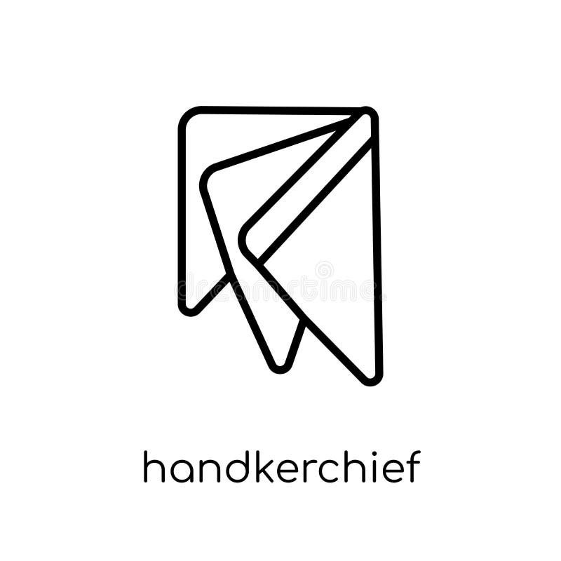 Handkerchief Linear Icon. Modern Outline Handkerchief Logo Conce Stock ...