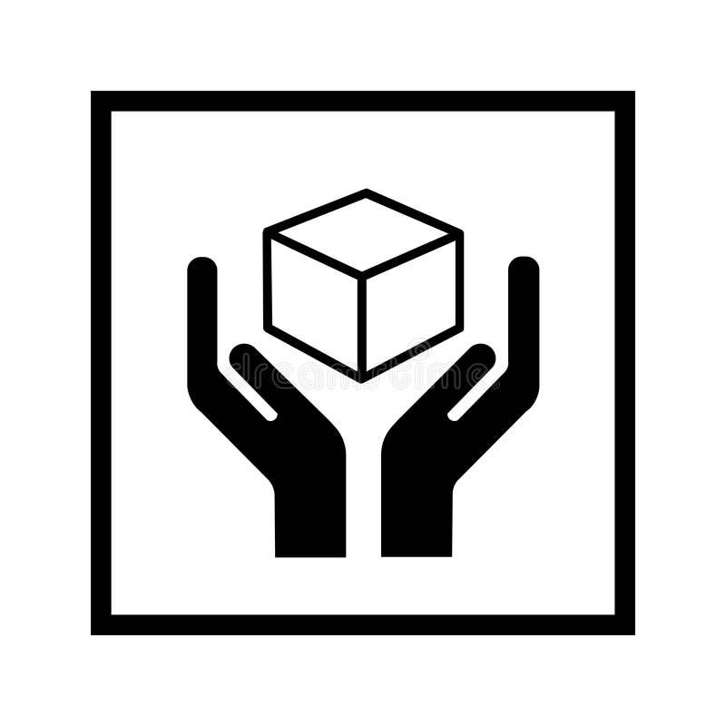 Handle with Care Packaging Symbols Editable and Resizeable Vector Icon ...