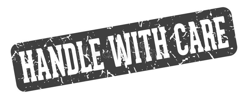 Handle with Care Rectangular Sign. Handle with Care Stamp Stock Vector ...