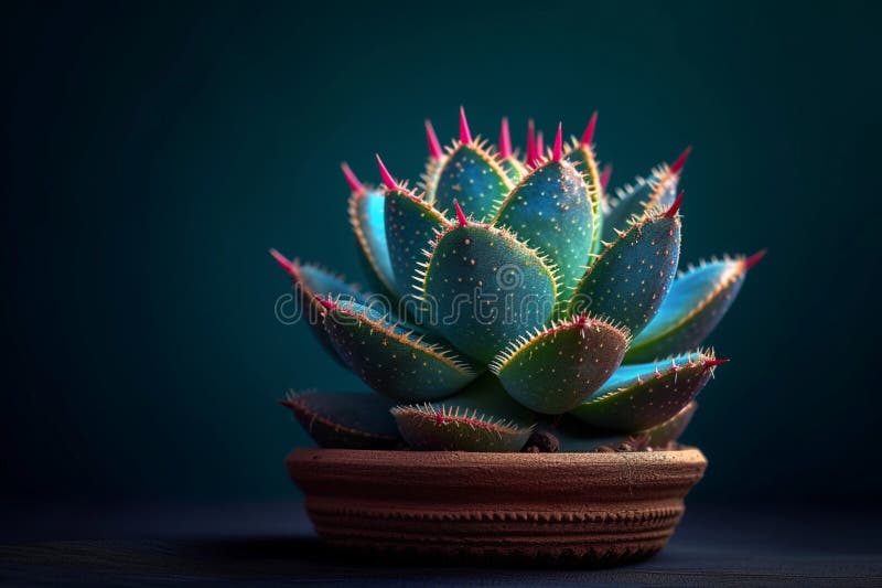 Handle with Care Succulent Plant Adorned with Sharp, Warning Thorns ...