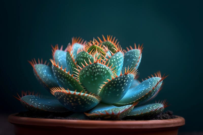 Handle with Care Succulent Plant Adorned with Sharp, Warning Thorns ...