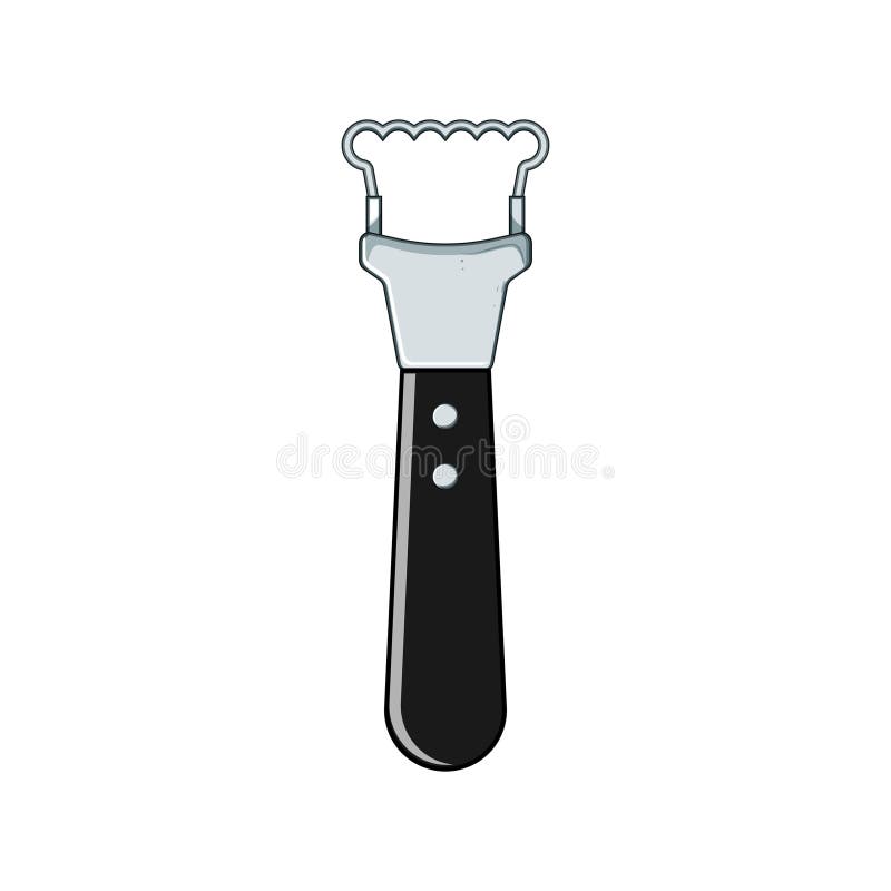 Handle Coconut Scraper Tool Cartoon Vector Illustration Stock Vector ...