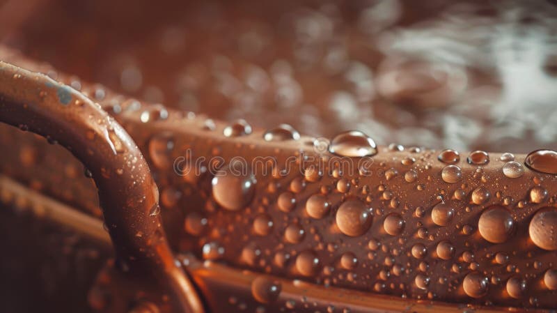 The Handle of a Crockpot Covered in Condensation from the Warm Food ...