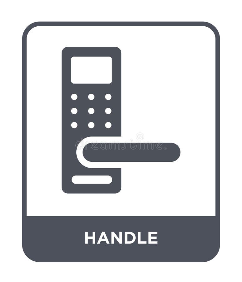 Handle Icon in Trendy Design Style. Handle Icon Isolated on White ...