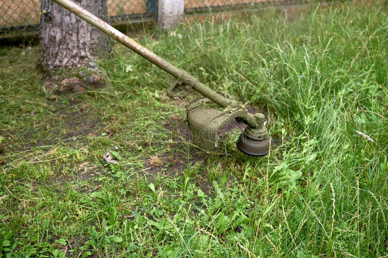 Handle Lawn Mower for Professional Grass Cutting Stock Photo - Image of ...