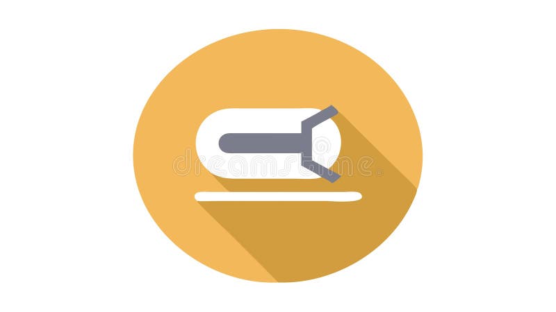 Handle Lever Flat Design Icon, Control Mechanism Vector Art, Vector ...