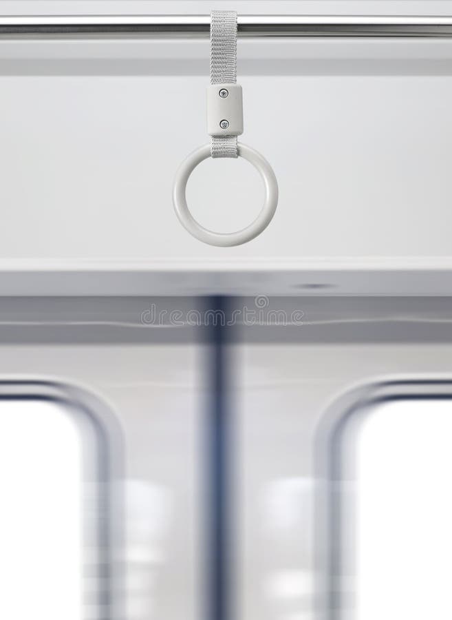 Handle Loop in the Train. this Image is Focus on the Center Handle Loop ...