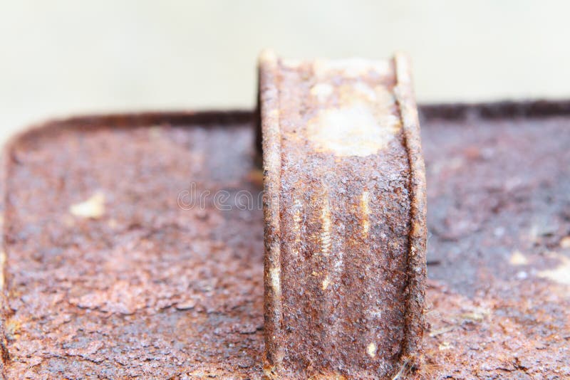 Handle of Old Rectangular Can Stock Image - Image of color, paint: 77200719