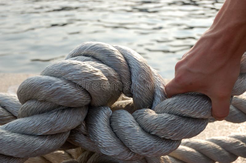 Handle a rope stock photo. Image of nylon, ladder, marine - 2665378