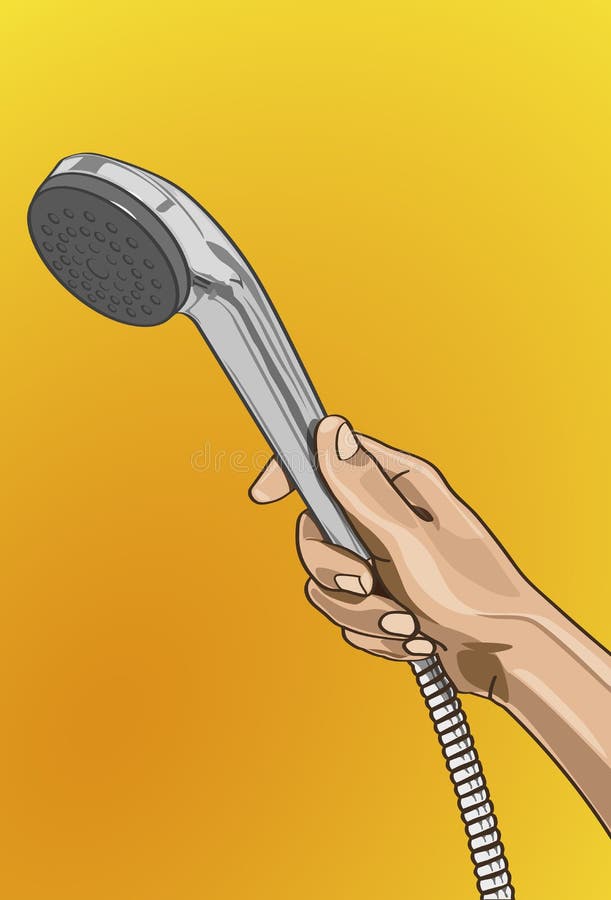 Handle Shower stock vector. Illustration of equipment - 48211470