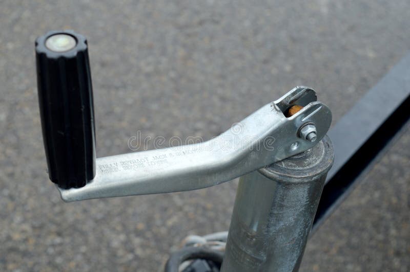 Handle of Trailer Hitch stock photo. Image of knob, trailer - 115409362