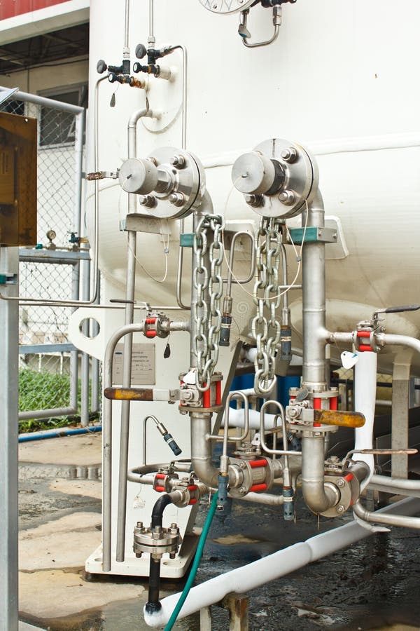 Handle Valve with Steel Pipe Stock Image - Image of industrial, flange ...