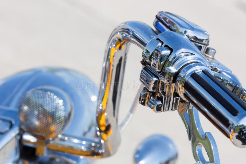 Motorcycle handlebar stock image. Image of speed, race - 31296831