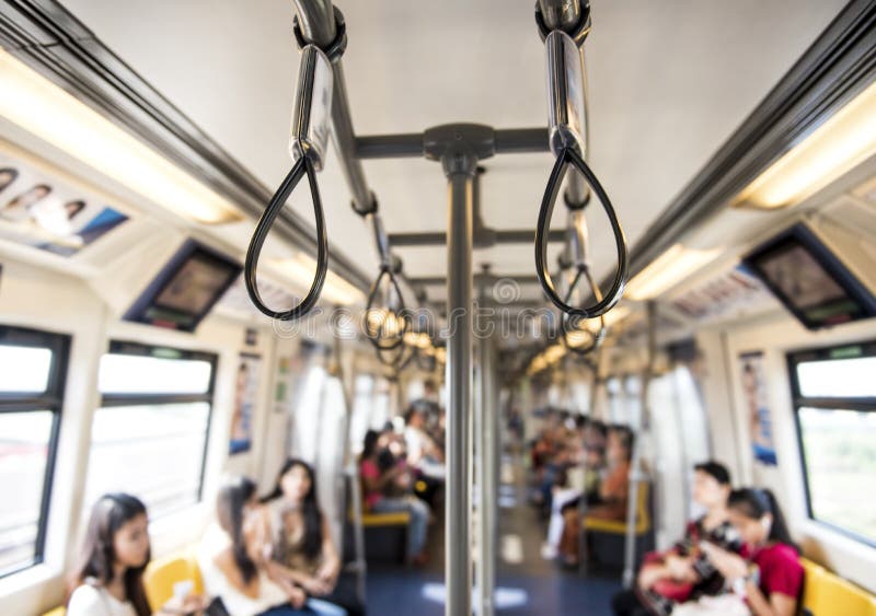 Handles for Standing Passenger Editorial Image - Image of system ...