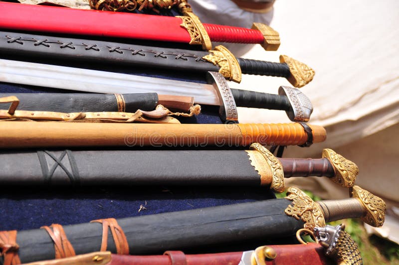 Handles of swords stock photo. Image of ancient, armament - 26082398