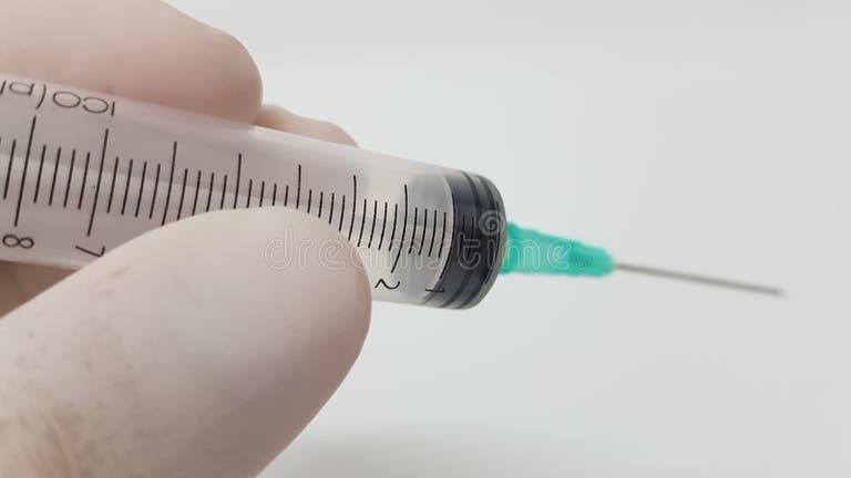 Handling Disposable Syringe Stock Image - Image of white, medical ...
