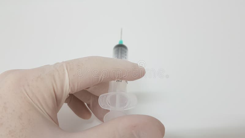 Handling Disposable Syringe Stock Image - Image of hand, care: 154093095