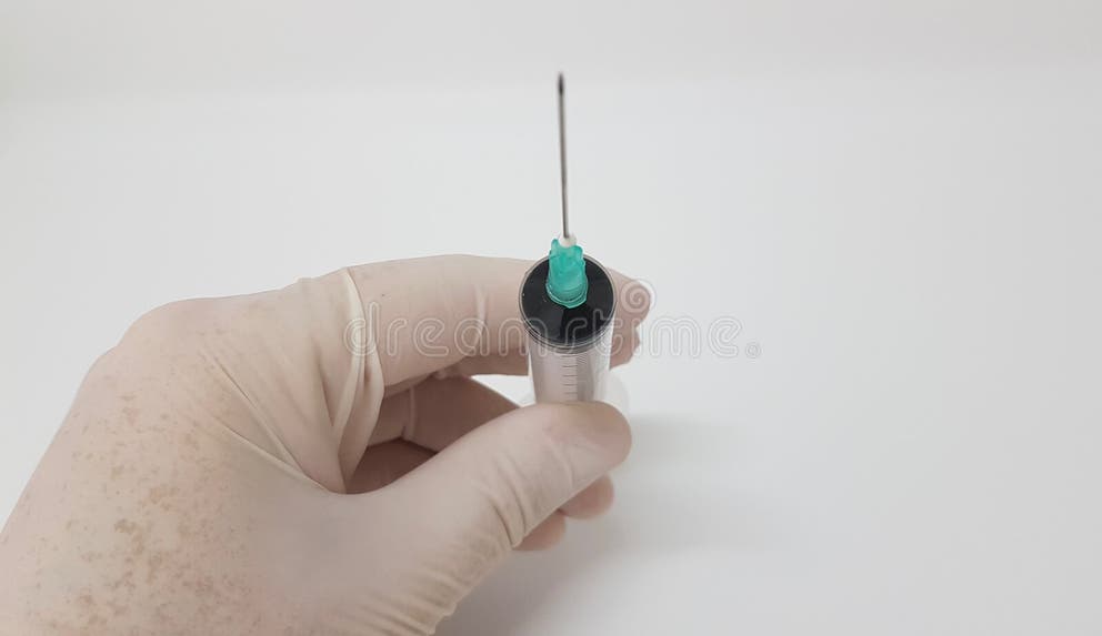 Handling Disposable Syringe Stock Photo - Image of white, health: 154093224