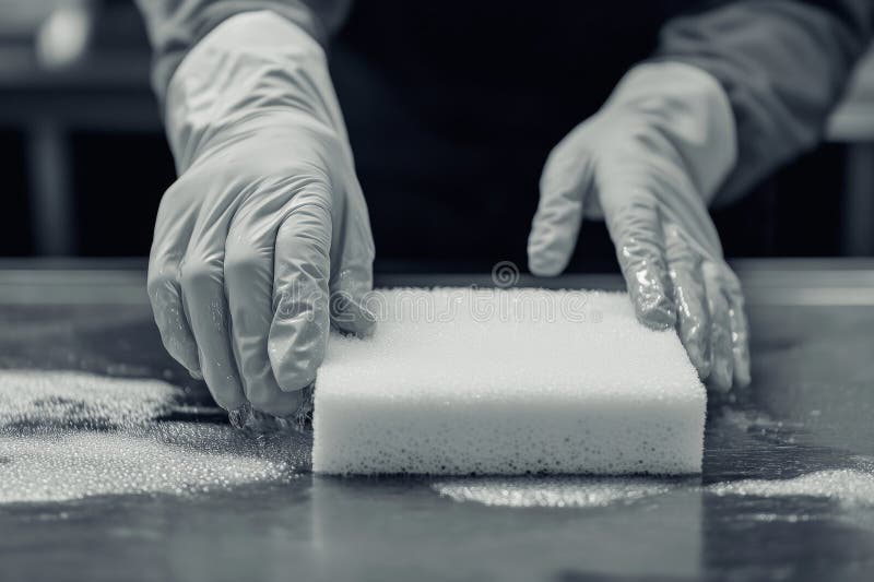 Handling Sugar Cubes in a Kitchen Stock Image - Image of production ...