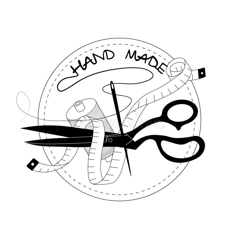 Handmade Label Monochrome Icon Vector Stock Illustration - Illustration ...
