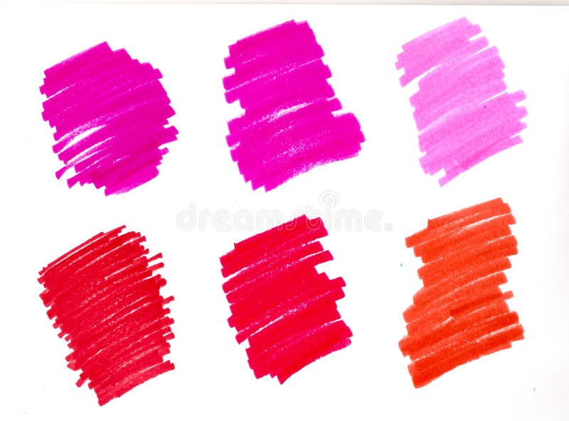 Handmade Abstract Pen Labels Stock Illustration - Illustration of ...