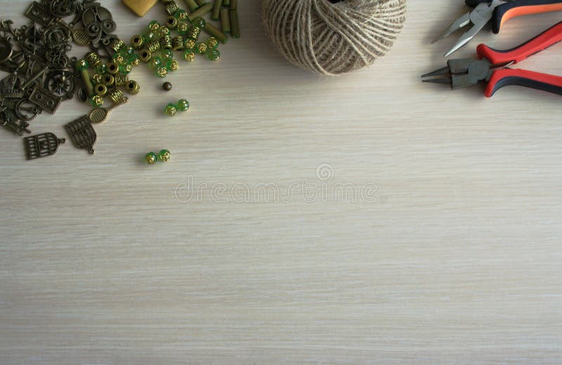 Handmade accessories stock image. Image of bracelet, hand - 86314393