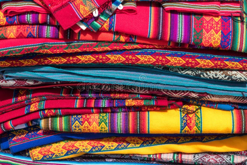Handmade Alpaca Textile Products in Arequipa, Peru Stock Image - Image ...