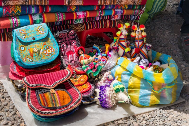 Handmade Alpaca Textile Products in Arequipa, Peru Stock Image - Image ...
