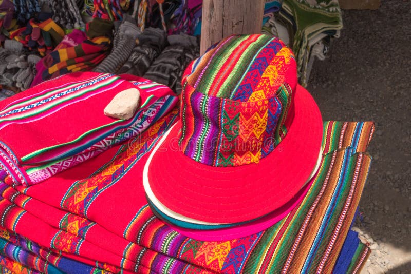 Handmade Alpaca Textile Products in Arequipa, Peru Stock Image - Image ...