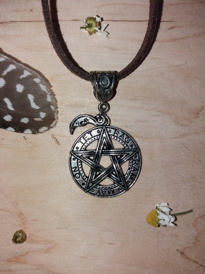 Magic Protective Pendants for Witches and Magicians Stock Image - Image ...