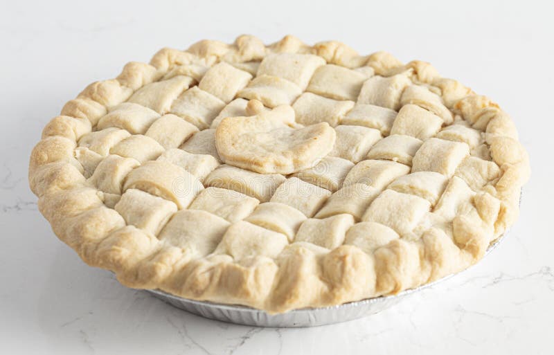 Handmade Apple Pie with a Lattice Crust Stock Image - Image of american ...