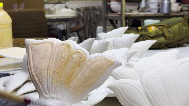 Handmade Art of Ceramic Workshop Stock Footage - Video of class ...