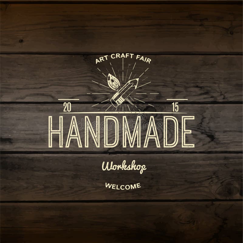 Handmade Badges Logos and Labels for Any Use Stock Vector ...