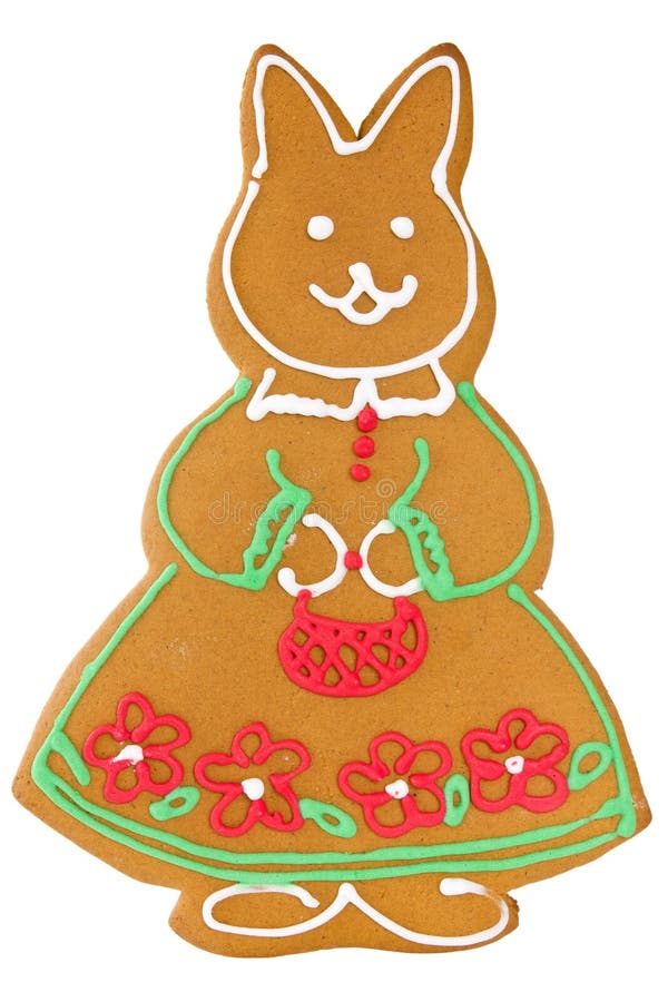 Handmade baked rabbit stock image. Image of cookie, gingerbread - 24008707