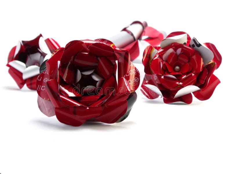 Handmade Beautiful Flower from Plastic Stock Image - Image of color ...