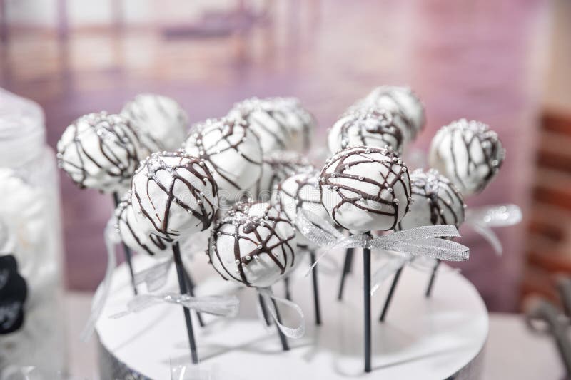 Handmade Birthday Chocolate Candy at the Festive Table Stock Image ...