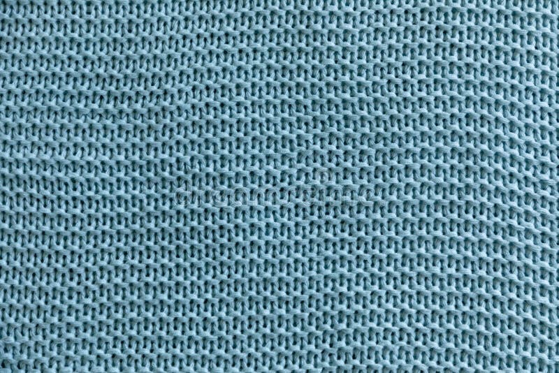 Handmade Blue Knitting Wool Texture Background Stock Image - Image of ...