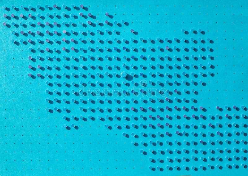 Handmade Blue Paper Cut Dot Background. Pop Art and Comic Concept Stock ...