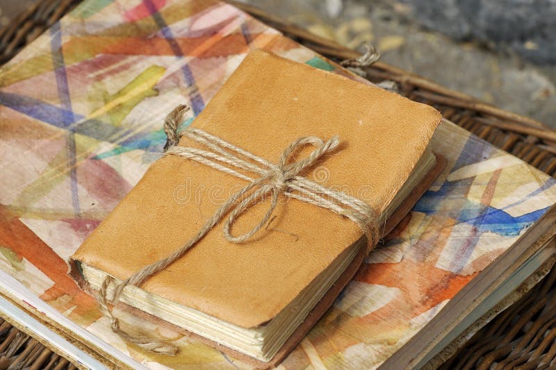 Handmade book stock photo. Image of gift, string, paper - 1966290