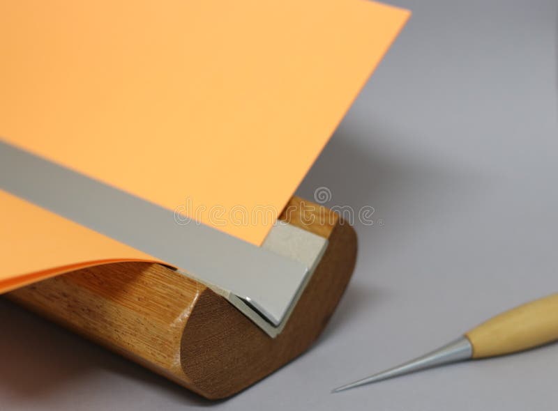 The bookbinding process stock image. Image of handmade - 138869365