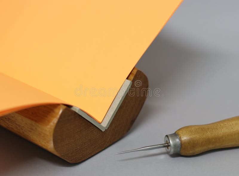 The bookbinding process stock image. Image of handmade - 138869371