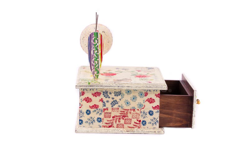 Handmade box decorated. stock photo. Image of decoupage - 42775466